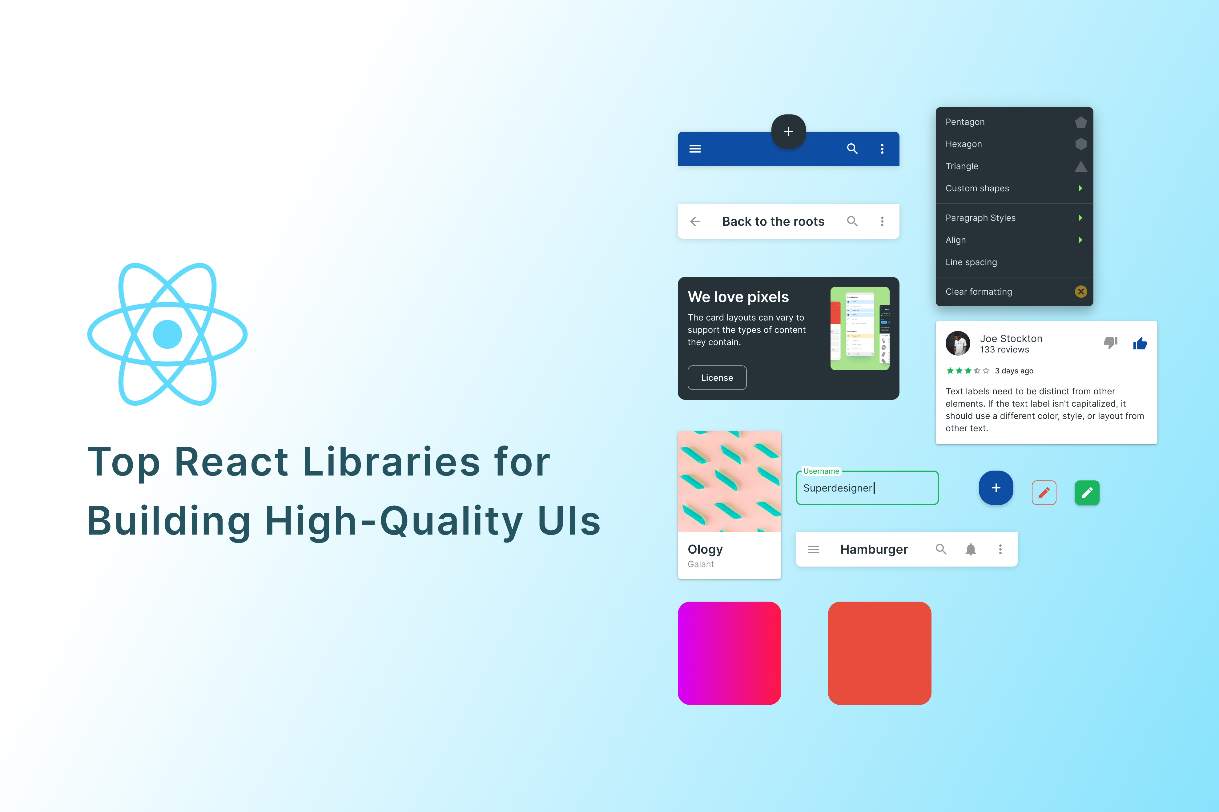 Top React Libraries for Building High-Quality UIs